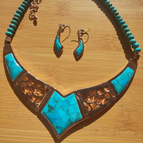 Jay King | Jewelry | Jay King Dtr Mine Finds Copper Turquoise Inlay ...
